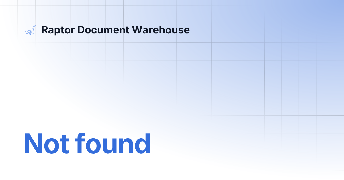 Sync Taxonomy | Raptor Document Warehouse